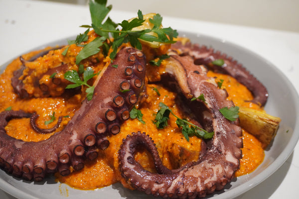 Octopus legs with Smoky Romesco Sauce and Potatoes – Soldeli